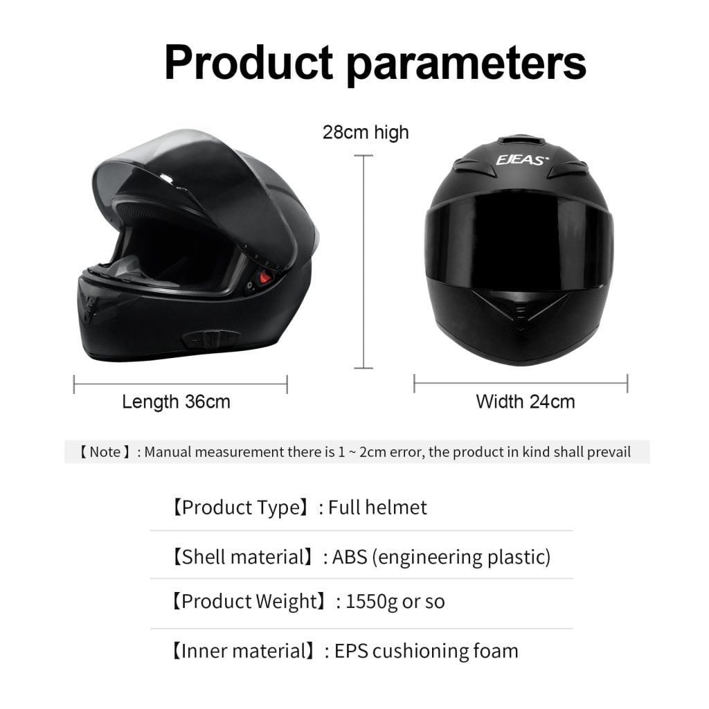 EJEAS AiH1 - Smart Motorcycle Helmet Bluetooth Headset